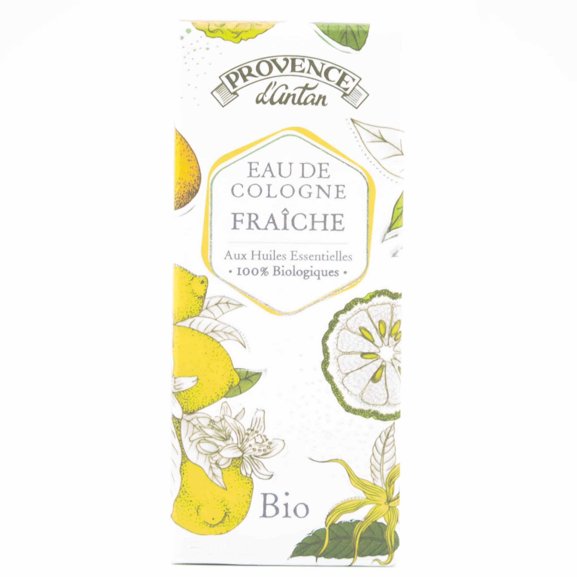 Eau de Cologne Fraîche Bio Provence d'Antan 100% huiles essentielles